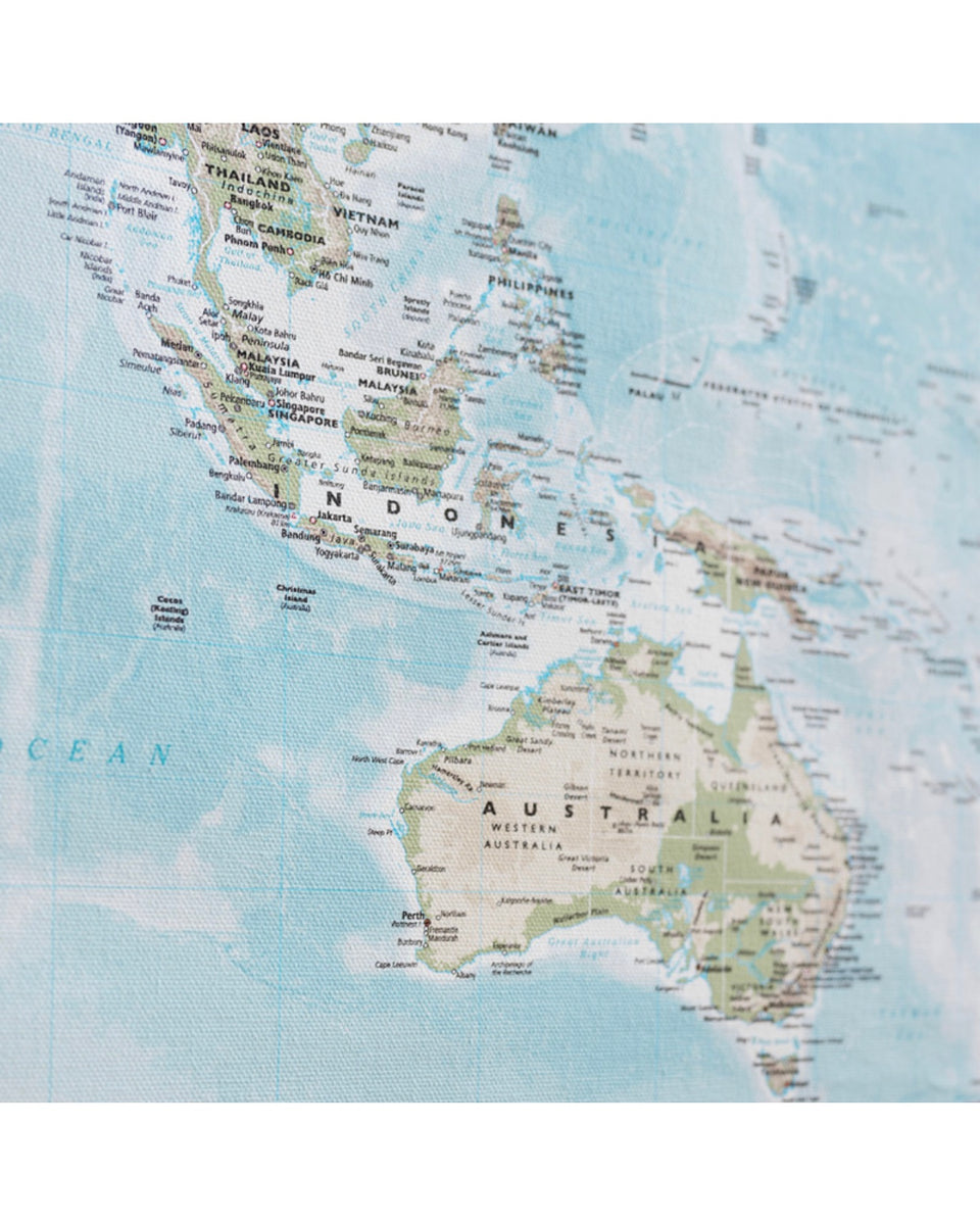 World Canvas Map - Medium – pomegranate.com.au